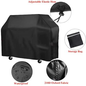 Gas Grill Barbecue Cover Skyour Waterproof BBQ Gas Grill Smoker Cover Weather Resistant UV Heavy Duty Patio Outdoor Gas Barbecue BBQ Grill Covers (XL: 67x24x45.6in)