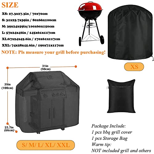 Gas Grill Barbecue Cover Skyour Waterproof BBQ Gas Grill Smoker Cover Weather Resistant UV Heavy Duty Patio Outdoor Gas Barbecue BBQ Grill Covers (XL: 67x24x45.6in)