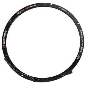 celestron – dew heater ring – aluminum dew prevention – compatible 8” schmidt-cassegrain, edgehd, rasa telescope