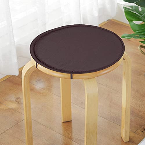 YITAQI Seat Pads Chair Cushion Cover Round Multicolor Garden Patio Home Kitchen Office Chair Indoor Outdoor Dining,Round(Deep Coffee 30x30cm)