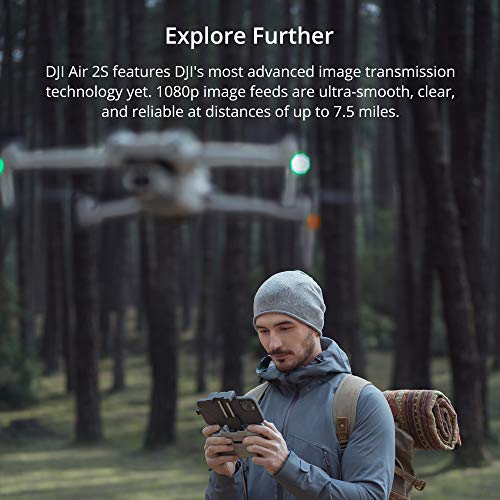 DJI Air 2S Fly More Combo with Smart Controller - Drone with 4K Camera, 5.4K Video, 1-Inch CMOS Sensor, 4 Directions of Obstacle Sensing, 31-Min Flight Time, Max 7.5-Mile Video Transmission, Gray