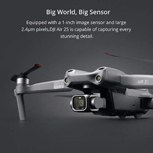 DJI Air 2S Fly More Combo with Smart Controller - Drone with 4K Camera, 5.4K Video, 1-Inch CMOS Sensor, 4 Directions of Obstacle Sensing, 31-Min Flight Time, Max 7.5-Mile Video Transmission, Gray