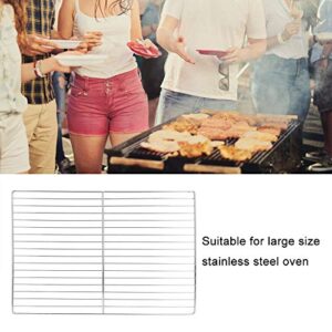 Stainless Steel Non-Stick, Non Stick BBQ Rack Barbecue Mesh Grill Net for Large Oven30 x 45cm Oven Family Gatherings Garden Parties Picnics and Camping(30 * 45)