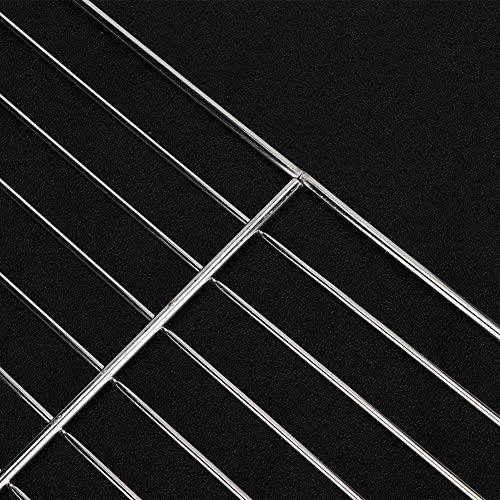 Stainless Steel Non-Stick, Non Stick BBQ Rack Barbecue Mesh Grill Net for Large Oven30 x 45cm Oven Family Gatherings Garden Parties Picnics and Camping(30 * 45)