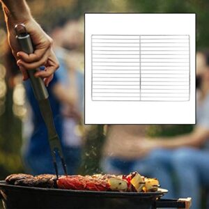 Stainless Steel Non-Stick, Non Stick BBQ Rack Barbecue Mesh Grill Net for Large Oven30 x 45cm Oven Family Gatherings Garden Parties Picnics and Camping(30 * 45)