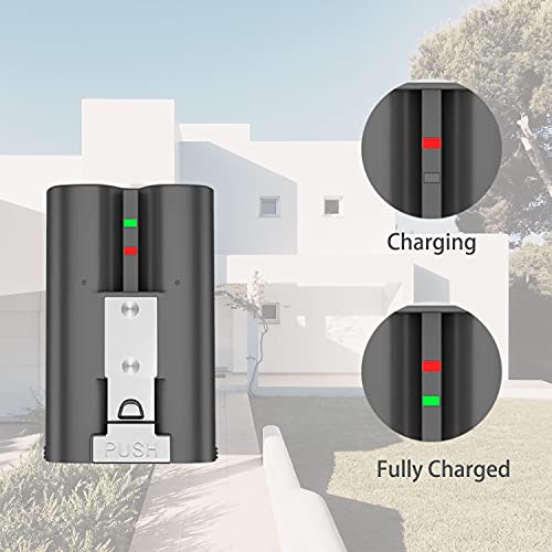 2 Packs 6040mAh Replacement Battery Compatible with Ring-Doorbell Camera 2/3/4, Spotlight Camera and Stick Up Camera, Rechargeable Upgraded Lithium-ion Batteries 3.65V Camera Indoor and outdoor