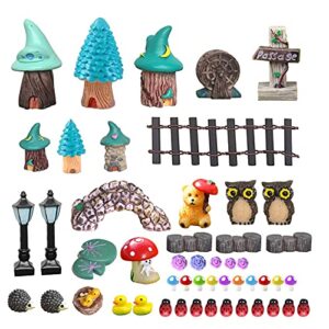 bezalel miniature fairy garden supplies kit – mini fairy garden miniatures decor for garden micro landscape yard bonsai, terrariums, plant pots – miniature fairy garden accessories for adults…