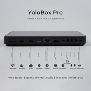 YOLOLIV YoloBox Pro,All-in-one Portable Multi-Cam Live Streaming Studio Encoder Recorder Switcher