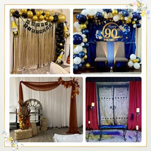 Wedding Arch Backdrop Stand,10x10Ft Adjustable Backdrop Stand Heavy, Gold Balloon Arch Stand,Backdrop Stand Kit for Ceremony Birthday Party Celebration Baby Shower Candy Tables Anniversary