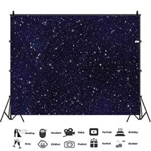 XLL Early 2000s Theme Backdrops Night Sky Star Universe Space Starry Photo Background Galaxy Stars Children Boy or Girl Birthday Party Photography Backdrops Cake Table Banner 7x5ft