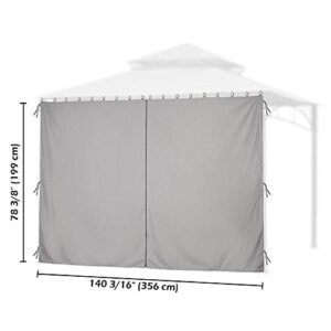 Yescom 11.6x6.5' Universal Replacement Privacy Side Wall Canopy Curtain for 10x12ft Yard Garden Gazebo Tent(Pack of 1)