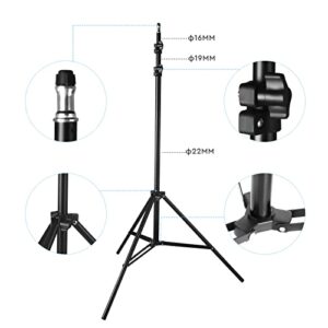 Backdrop Stand 6.5x10ft/2x3m,BDDFOTO Photo Video Party Background Stand Support System for Parties with Carring Bag