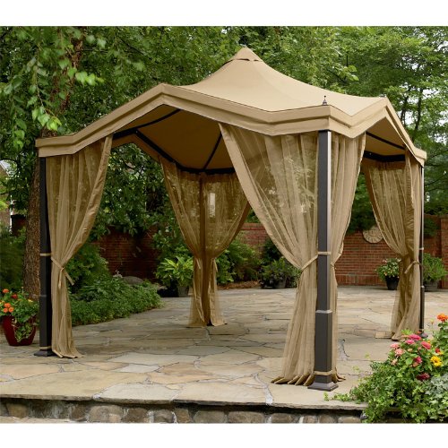 Garden Winds Peaked Top Gazebo Replacement Canopy Top Cover - RipLock 350