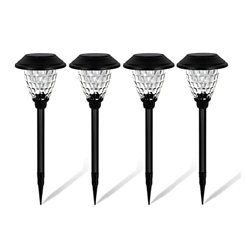 AOBON Solar Lights Outdoor Garden,4 Pack Solar Pathway Lights Outdoor,Solar Lights Outdoor Waterproof for Garden, Landscape, Path, Yard, Patio, Driveway, Walkway.Warm White