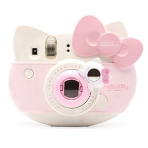 hellohelio lovely kitty selfie and close up lens shot mirror for fujifilm mini 8 mini 9 polaroid pic-300 hellokitty instant camera (pink cat)