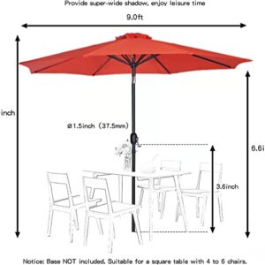 Amevci 9 ft Outdoor Patio Offset Umbrella, Cantilever Umbrella with 8 Sturdy Ribs, Outdoor Table Umbrella with Push Button Tilt Crank Lifting for Garden, Lawn, Deck, Market, Pool & Backyard,