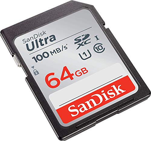 SanDisk 64GB SD Ultra Memory Card (5 Pack) UHS-I Class 10 SD Memory Card (SDSDUNR-064G-GN6IN) Bundle with (1) Everything But Stromboli Combo Card Reader