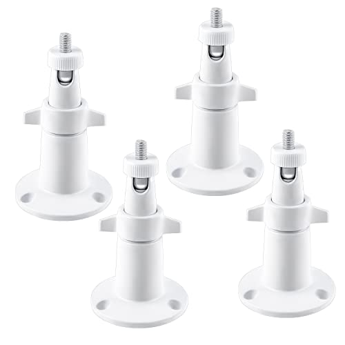 Security Camera Universal Mounting Bracket,Adjustable Indoor/Outdoor Security Wall Metal Bracket, Compatible with Arlo Pro/Pro 2/Pro 3/Pro 4/Ultra/Ultra 2, & with Ring Stick Up Cam Battery (4 Pack)