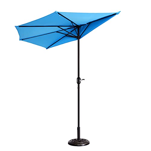 Pure Garden 799024EJU Patio Umbrella, Blue