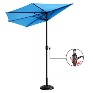 Pure Garden 799024EJU Patio Umbrella, Blue