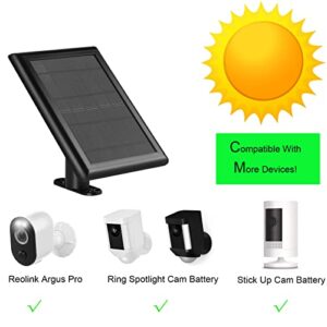 Solar Panel for Ring-Spotlight Camera Battery,Ring-Stick Up Camera Battery,Green Energy Charging for Outdoor Security Camera