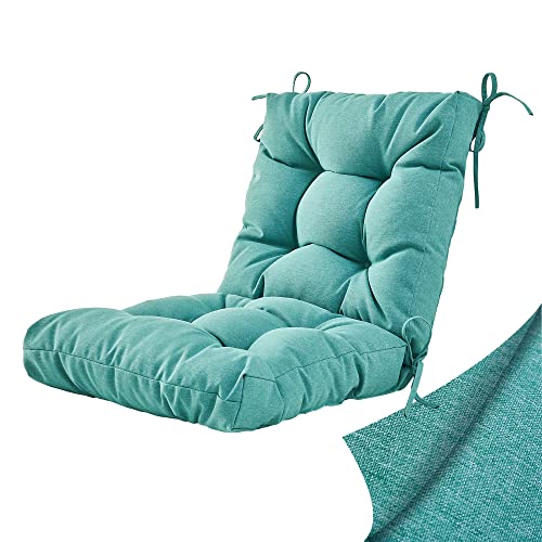 BLISSWALK Outdoor Chair Cushion, Tufted Outdoor Cushion Seat and Back,All Weather Patio Furniture Cushion,40"x20"