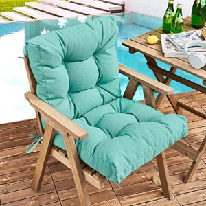 BLISSWALK Outdoor Chair Cushion, Tufted Outdoor Cushion Seat and Back,All Weather Patio Furniture Cushion,40"x20"