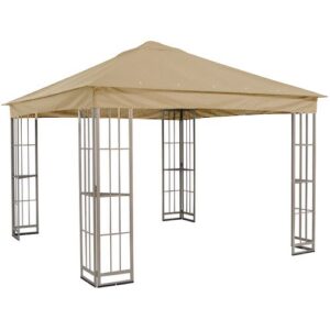 garden winds s-j-109dn gazebo replacement canopy top cover- riplock 500