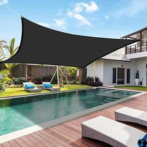 rectangle sun shade sail canopy outdoor shade sail cloth, 6.56×6.56 ft uv block triangle sun shade canopy, outdoor cover awning shelter for pergola backyard garden yard for outdoor patio deck yard