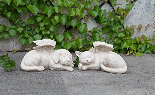 Napco 11144 Sleeping Angel Dog with Wings Garden Statue, 9.75 x 5