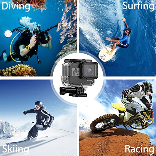 HONGDAK Waterproof Housing Case for GoPro Hero 7/6/5 Black(2018), 169ft/60m Waterproof Case Diving Protective Housing Shell for GoPro Action Camera Underwater Dive Case Shell with Mount & Thumbscrew