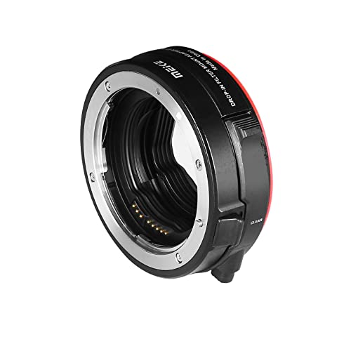 Meike MK-EFTR-C VND Drop-in Filter Auto-Focus Mount Lens Adapter for Canon EF to EOSR with Variable ND Filter and UV Filter for EOS R R5 R6 RP R7 R10 C70 Cameras