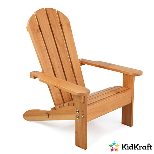 KidKraft Wooden Adirondack Children's Outdoor Chair, Kid's Patio Furniture, Honey, Gift for Ages 3-8 21.5 x 19.2 x 24.5