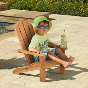 KidKraft Wooden Adirondack Children's Outdoor Chair, Kid's Patio Furniture, Honey, Gift for Ages 3-8 21.5 x 19.2 x 24.5