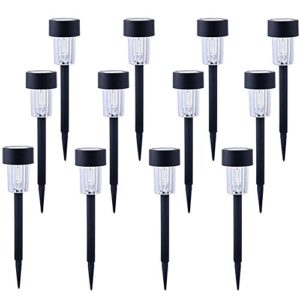 maggift 12 pcs solar pathway lights, landscape lights for outdoor, patio, yard deck, driveway and garden