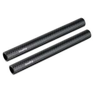 smallrig 15mm carbon fiber rods (6 inch) for 15mm rail support system- 1872