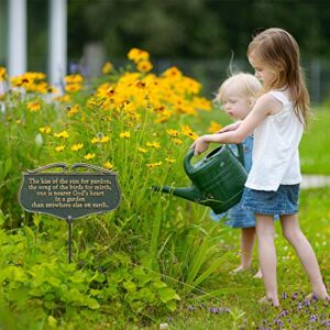 Whitehall Products "The Kiss of The Sun..." Garden Poem Sign, Green/Gold