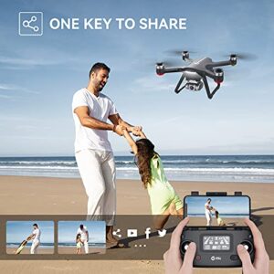 Holy Stone HS700E 4K UHD Drone with EIS Anti Shake 130 FOV Camera for Adults, GPS Quadcopter with 5GHz FPV Transmission, Brushless Motor, Easy Auto Return Home, Follow Me and Outdoor Carrying Case