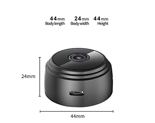 FOLENZU Lerro Mini 1080p Hd Wireless Magnetic Security Camera, Mini Spy Camera Wireless Hidden, Wireless WiFi Motion Detects Magnetic Camera, Wireless Hidden Camera Small Nanny Cam