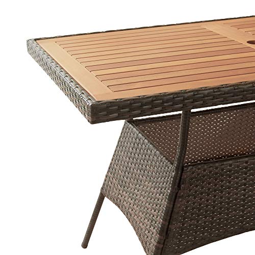 Teamson Home Patio Sets Rattan, Wood/Brown