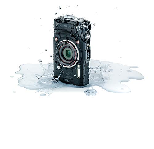 OM System Olympus TG-6 Black Underwater camera, Waterproof, Freeze proof, High Resolution Bright, 4K Video 44x Macro shooting