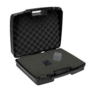 aoocy small hard carrying case with pluck foam interior for iphone, gopro, camera, and more- 14 x 10.4 x 3.5 inches, black