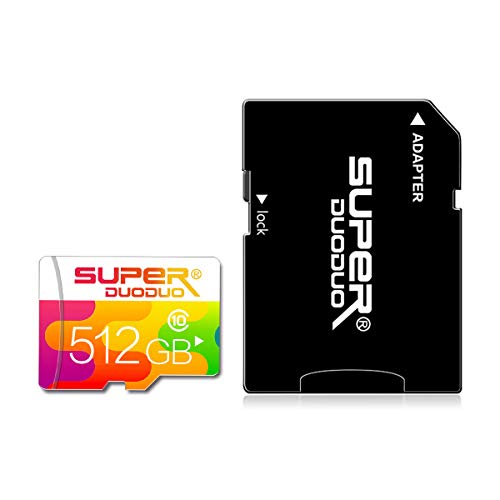 512GB Micro SD Card High Speed Micro SD Memory Cards Class 10 for Camera,Smartphone Computer Game Console,Camcorder, Surveillance, Drone