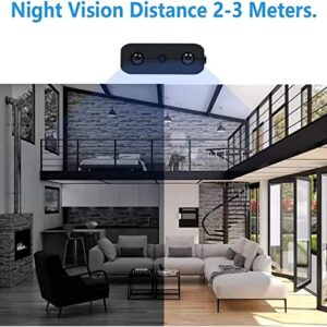 Small Wireless WiFi Camera Hidden Spy Security Cameras,Mini Nanny Cam Smart Home Cams Pet Dog Camera Indoor Outdoor Baby Camera 1080P Remote Portable Camera Phone APP Room Camera