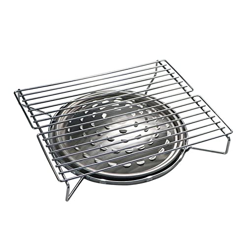 GRALARA Gas Stoves Stand Rack Stainless Steel Grate Cooking Pot Holder Bracket Home Garden Gas Stoves Shelf BBQ Rack Portable Mini Camping Grill