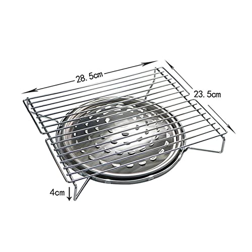 GRALARA Gas Stoves Stand Rack Stainless Steel Grate Cooking Pot Holder Bracket Home Garden Gas Stoves Shelf BBQ Rack Portable Mini Camping Grill