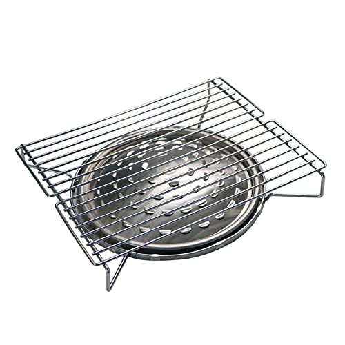 GRALARA Gas Stoves Stand Rack Stainless Steel Grate Cooking Pot Holder Bracket Home Garden Gas Stoves Shelf BBQ Rack Portable Mini Camping Grill