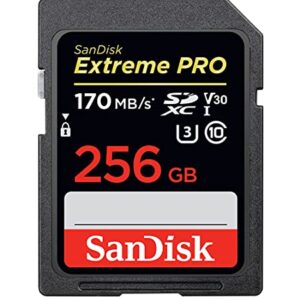 SanDisk 256GB Extreme PRO SDXC UHS-I Card - C10, U3, V30, 4K UHD, SD Card - SDSDXXY-256G-GN4IN