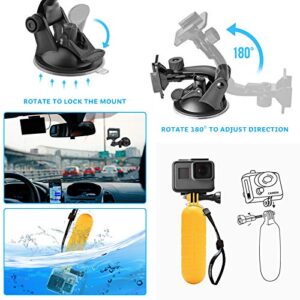 Luxebell Accessories Kit for AKASO EK5000 EK7000 4K WiFi Action Camera GoPro Hero 11 10 9 8 7 6 5/Session 5/Hero 4/3+/3/2/1 Max Fusion SJ4000 SJ5000