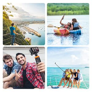 UURig Telescopic Selfie Stick Long with Tripod, Waterproof Hand Grip, for Insta360 GoPro Hero 10 9 8 7 6 5 4 3 2, Fusion, Max, Session, AKASO, SJCAM, DJI OSMO Action Cameras